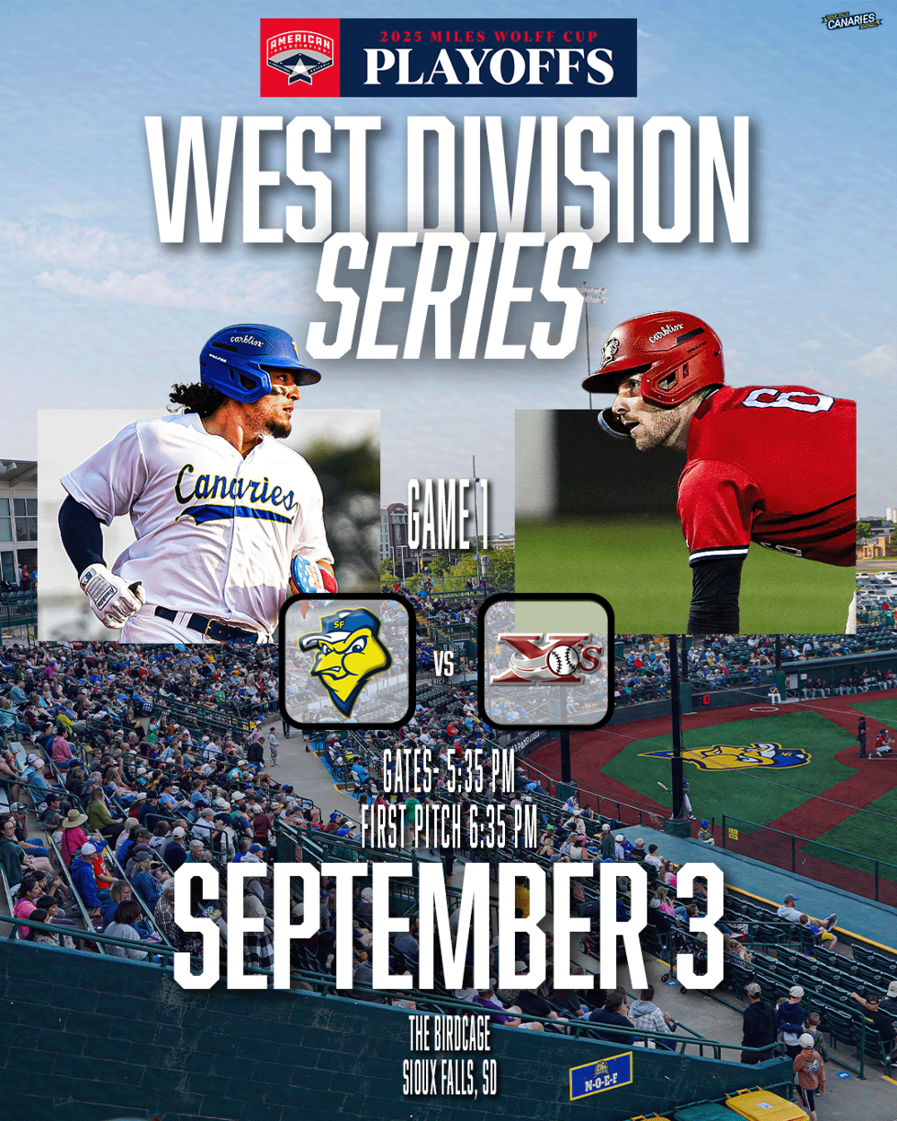 2025 Miles Wolff Cup Playoffs - West Division Series - Game 1