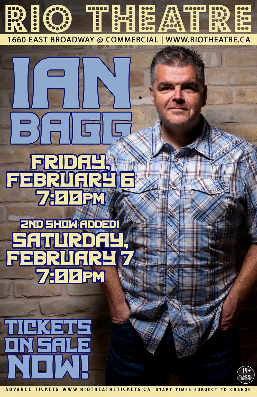 Ian Bagg • Rio Theatre Tickets